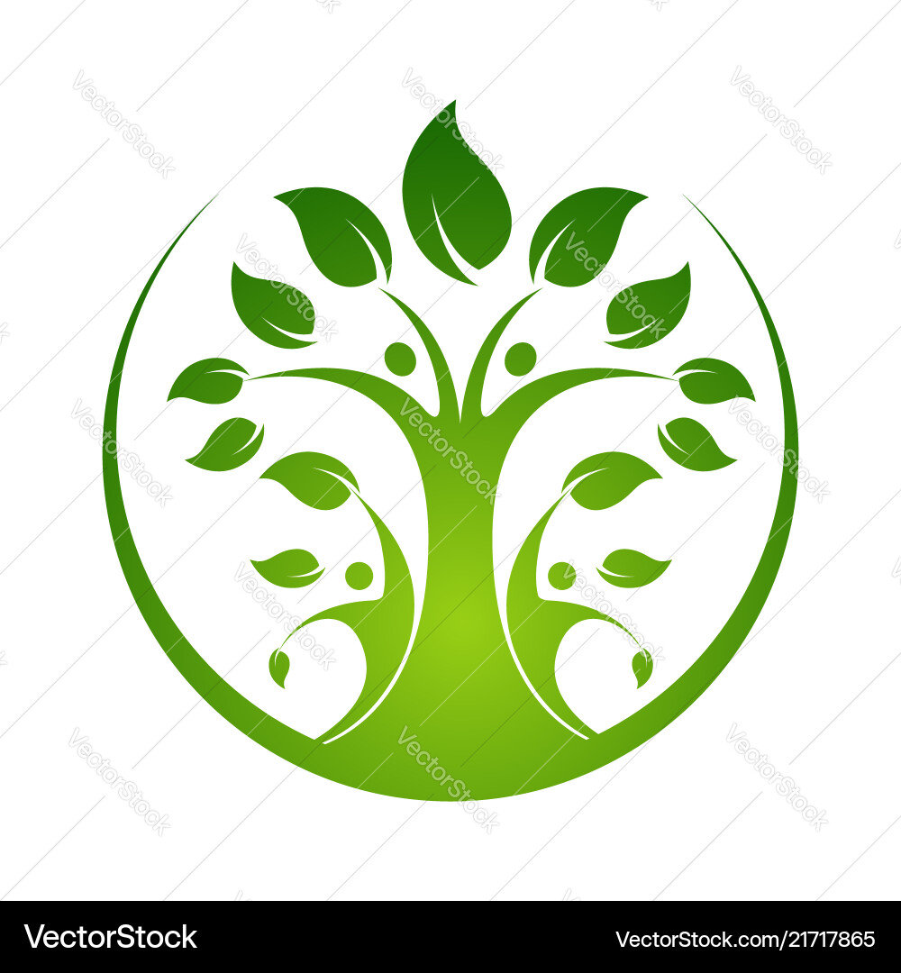 Stammbaum Symbol Logo Design Vorlage Lizenzfreier Vektor