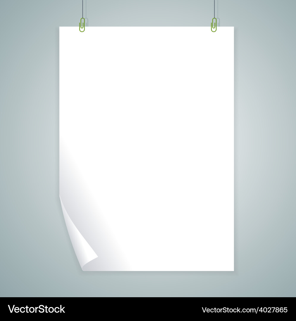 White blank flat design Royalty Free Vector Image
