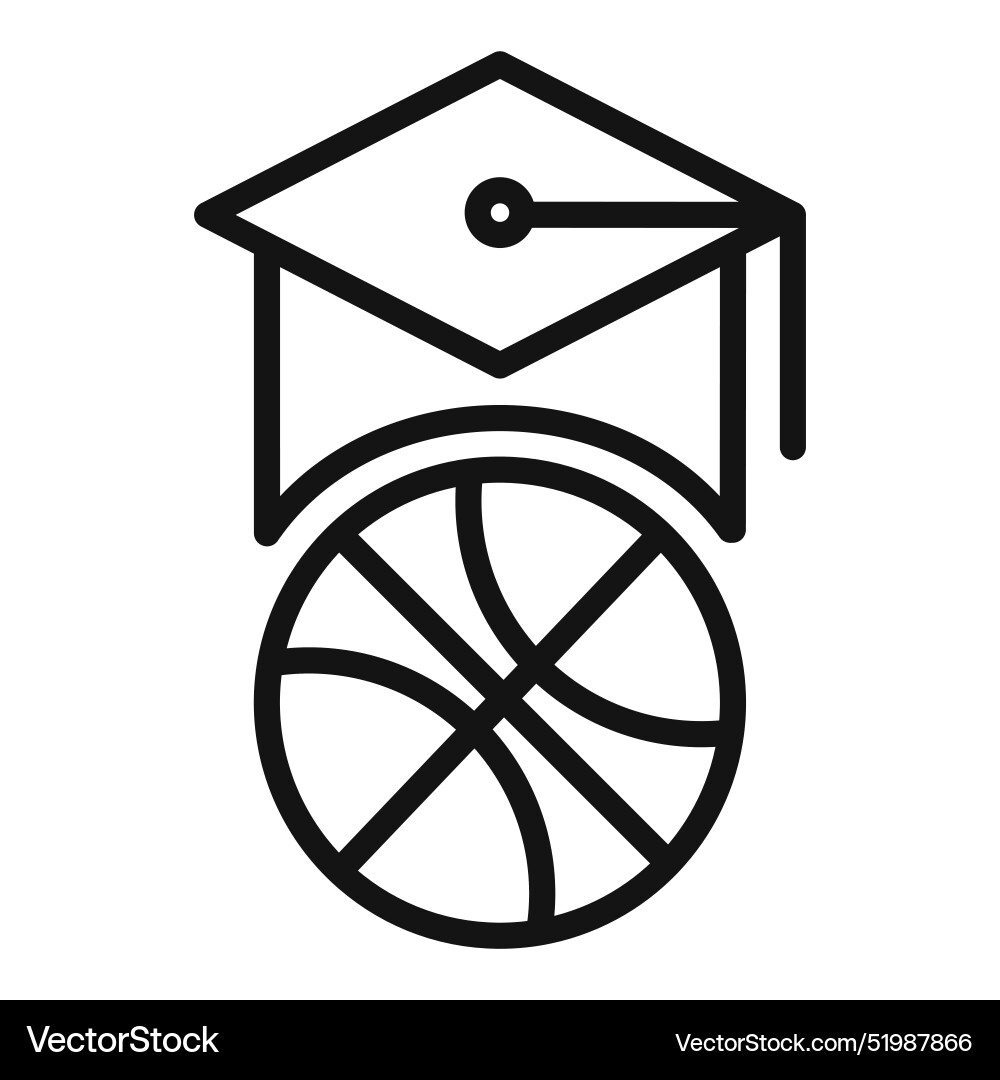 Basketball training icon mark in filled style Vector Image