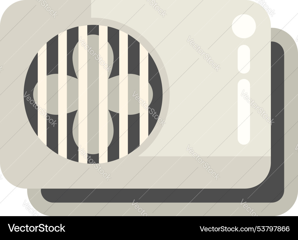 Split system air conditioner unit cooling Vector Image