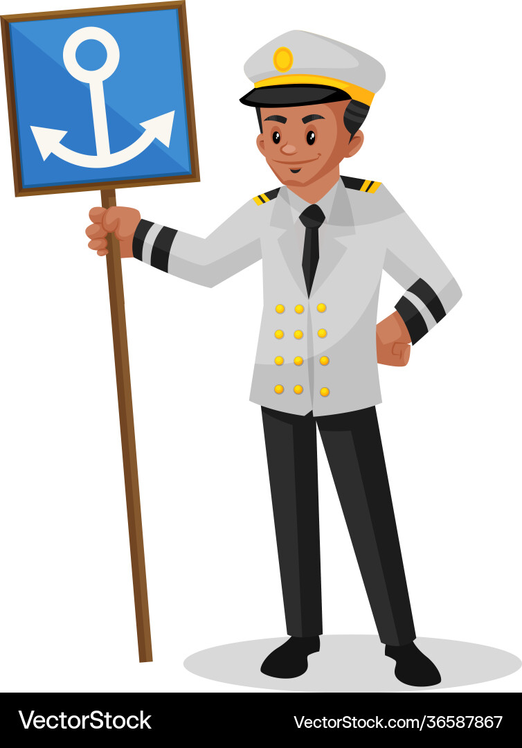 Sailor Cartoon Lizenzfreies Vektorbild - VectorStock