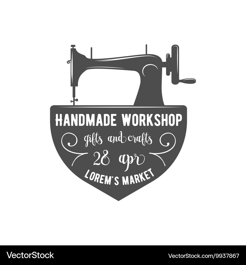 Vintage tailor label badge and design element Vector Image