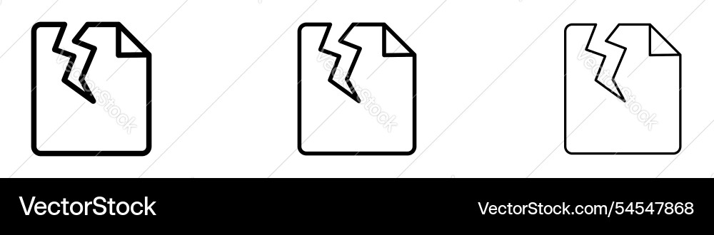 Crack icon Royalty Free Vector Image - VectorStock
