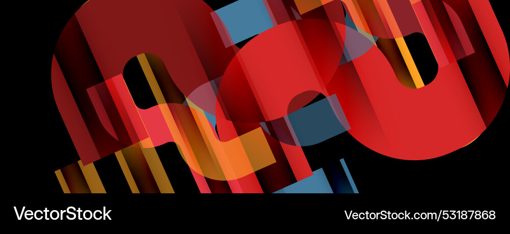 Lines abstract letter style design background Vector Image