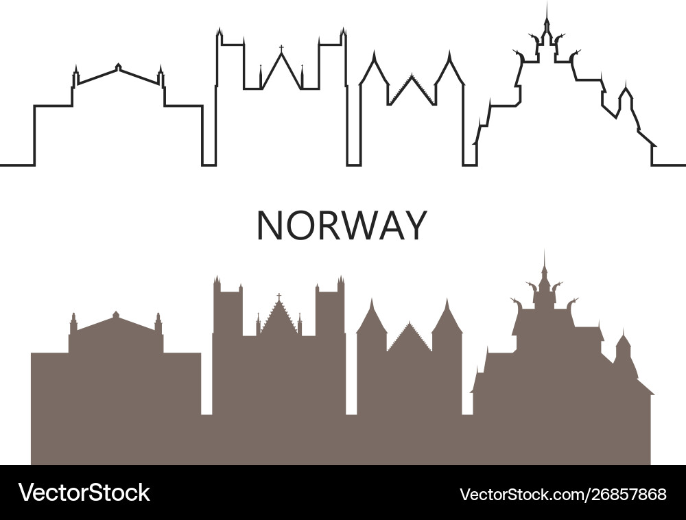 Norway Royalty Free Vector Image - VectorStock