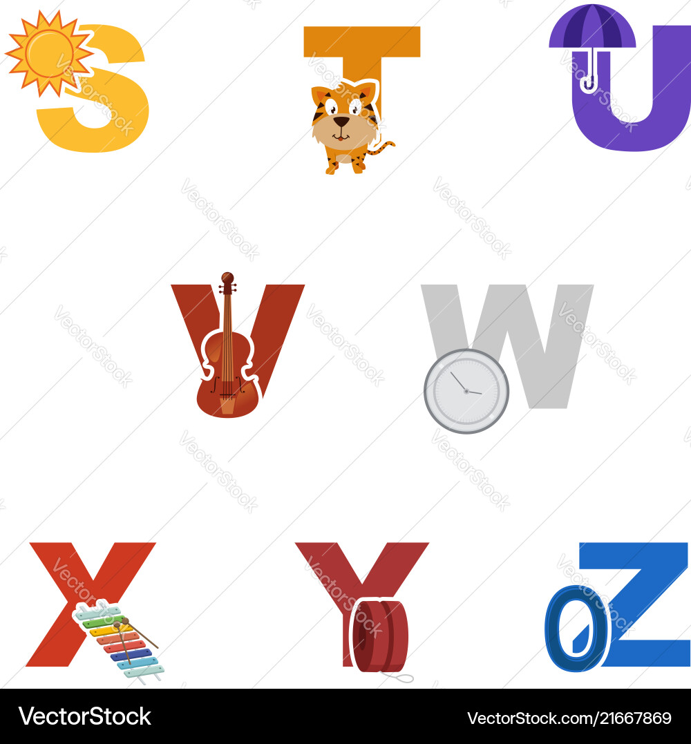Alphabet Royalty Free Vector Image - VectorStock