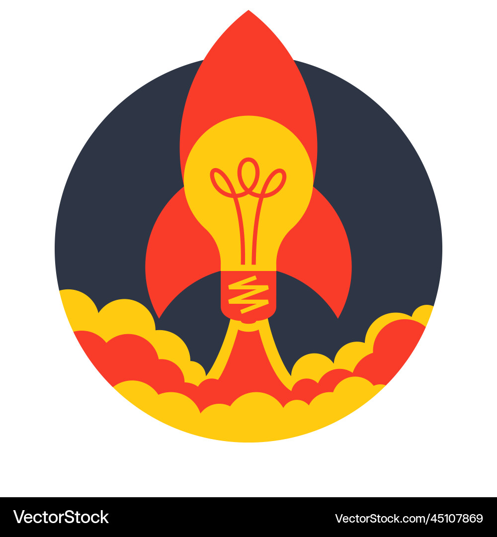 Effective idea launch Royalty Free Vector Image