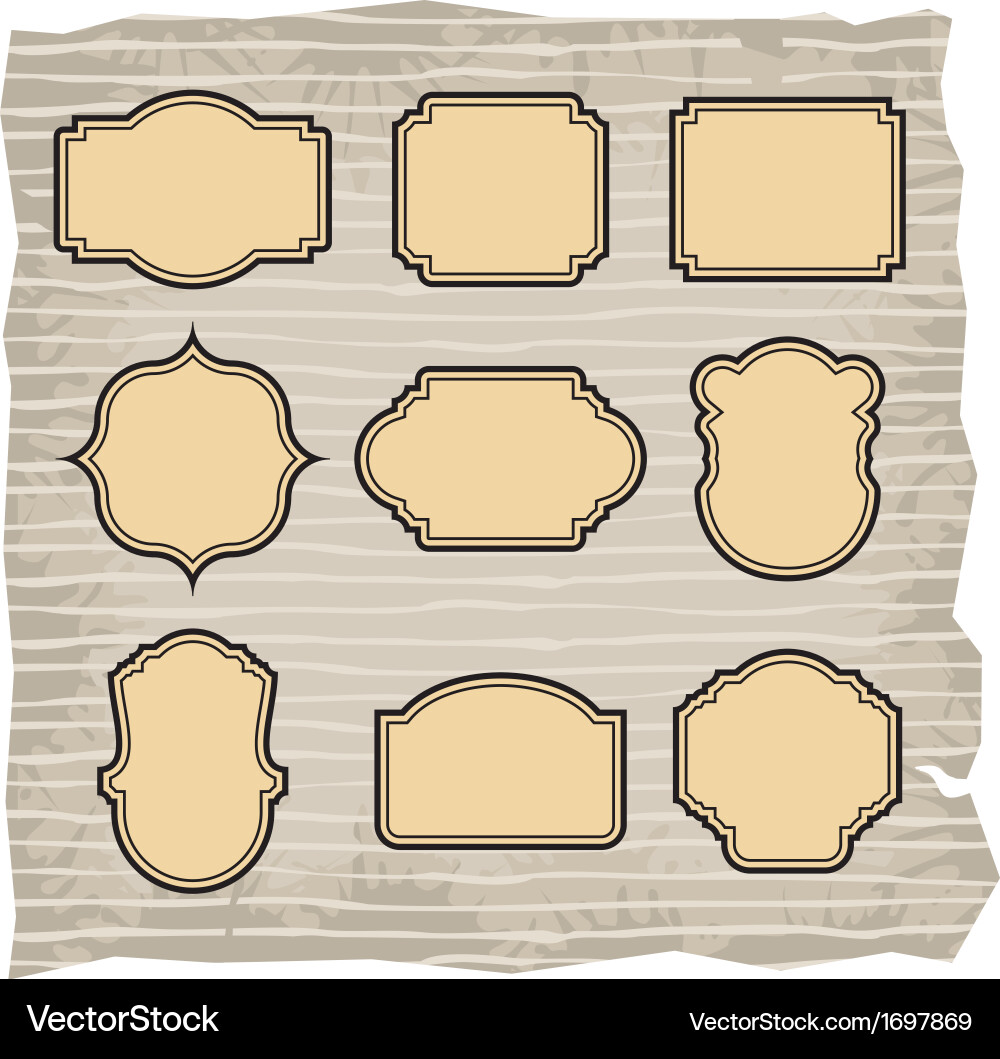 Etiketten-Set Lizenzfreies Vektorbild - VectorStock