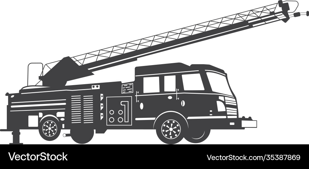 Fire truck Royalty Free Vector Image - VectorStock