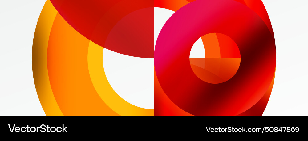 Trendy simple circle abstract background Vector Image