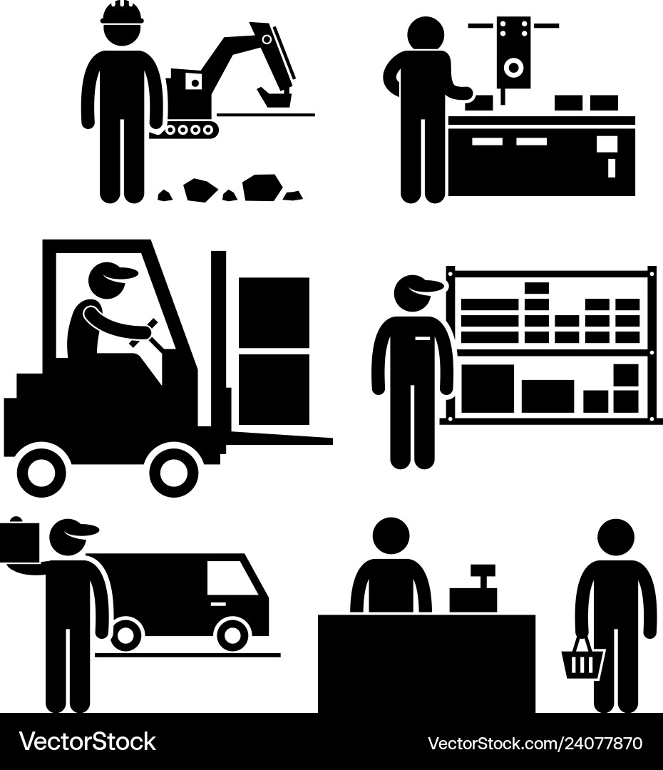 Business Ecosystem Icons - Supply Chain Royalty Free Vector
