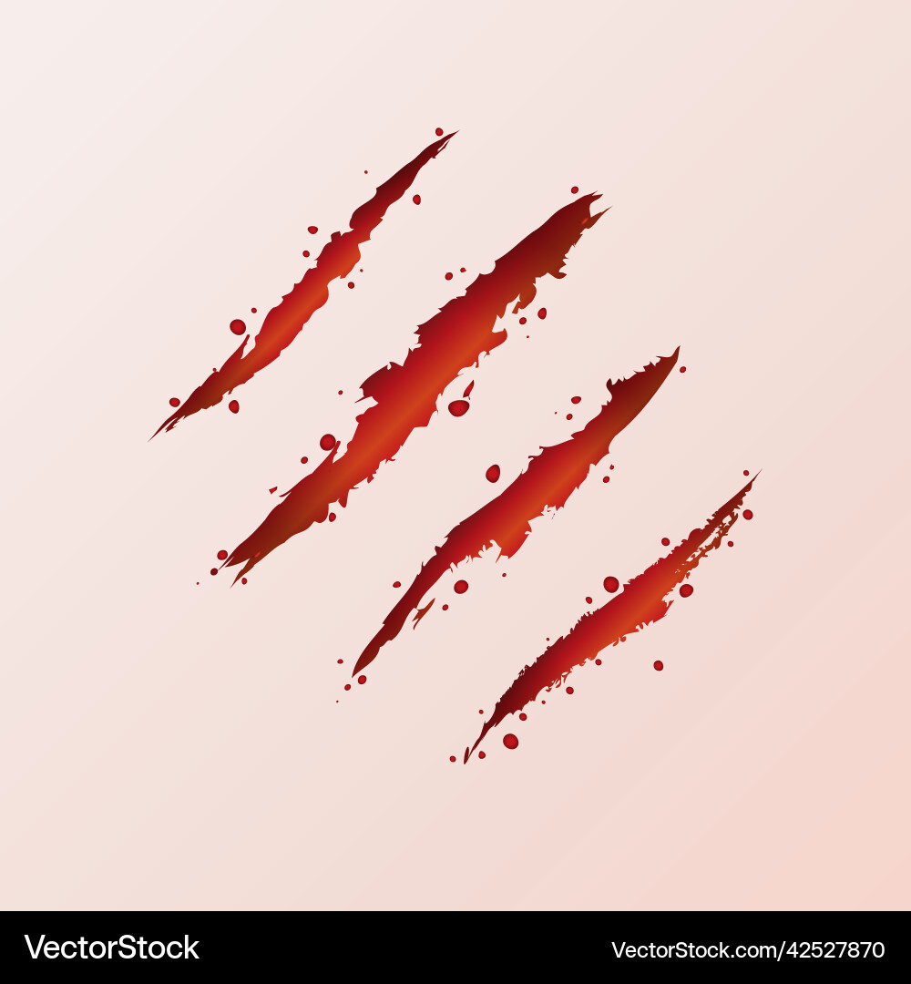 Scratched claws surface background Royalty Free Vector Image