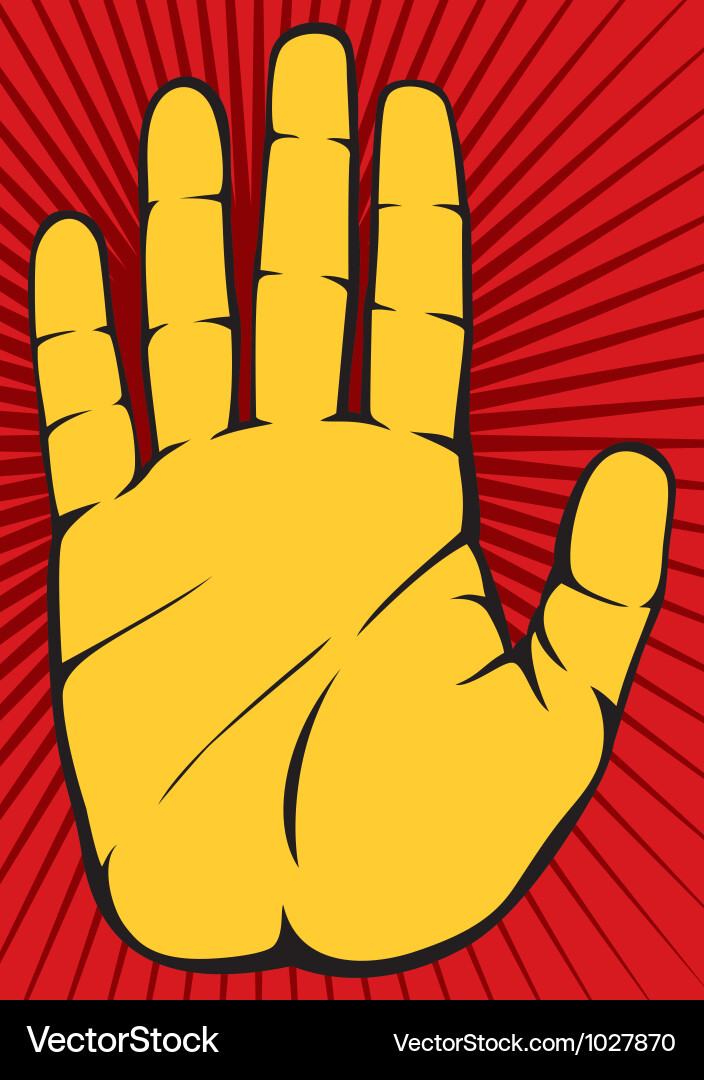 Stopp Hand Vektor Stop Hand. Vector Vector & Photo (Free Trial)