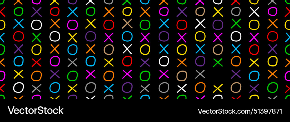 Game of tic-tac-toe banner Royalty Free Vector Image