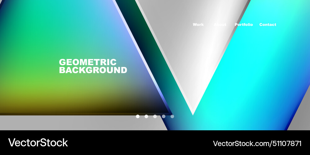 Geometric background featuring an electric blue Vector Image