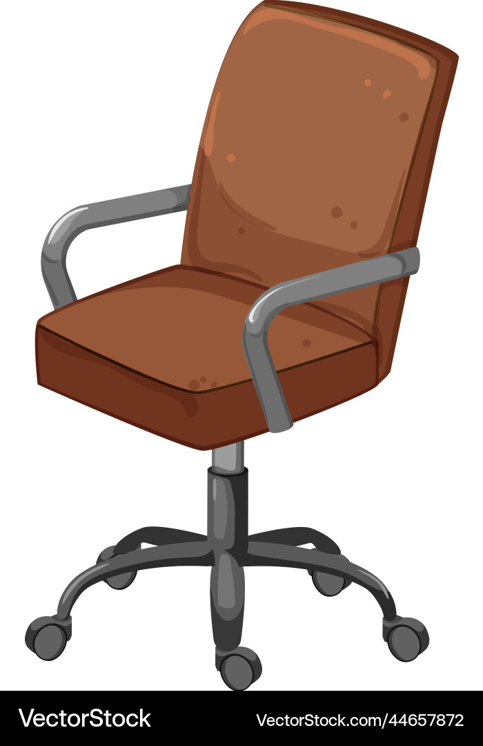 Business office chair cartoon Royalty Free Vector Image