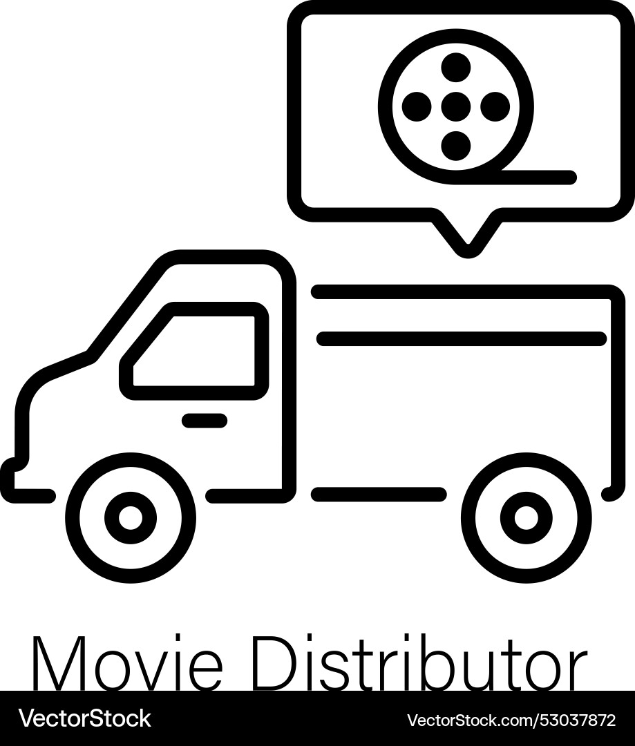 Movie distributor Royalty Free Vector Image - VectorStock