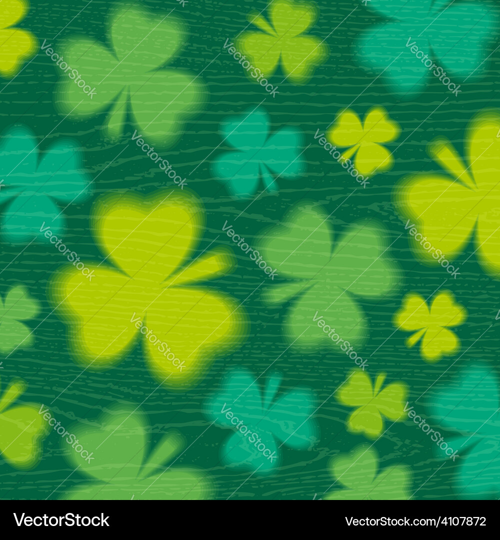 Shamrock Green Patricks Day Background – Royalty-Free Vector | VectorStock
