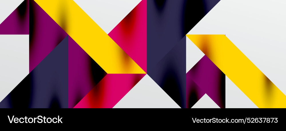 Tech minimal overlapping triangle shapes elements Vector Image
