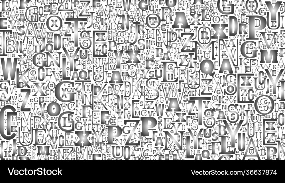 Letters background Royalty Free Vector Image - VectorStock