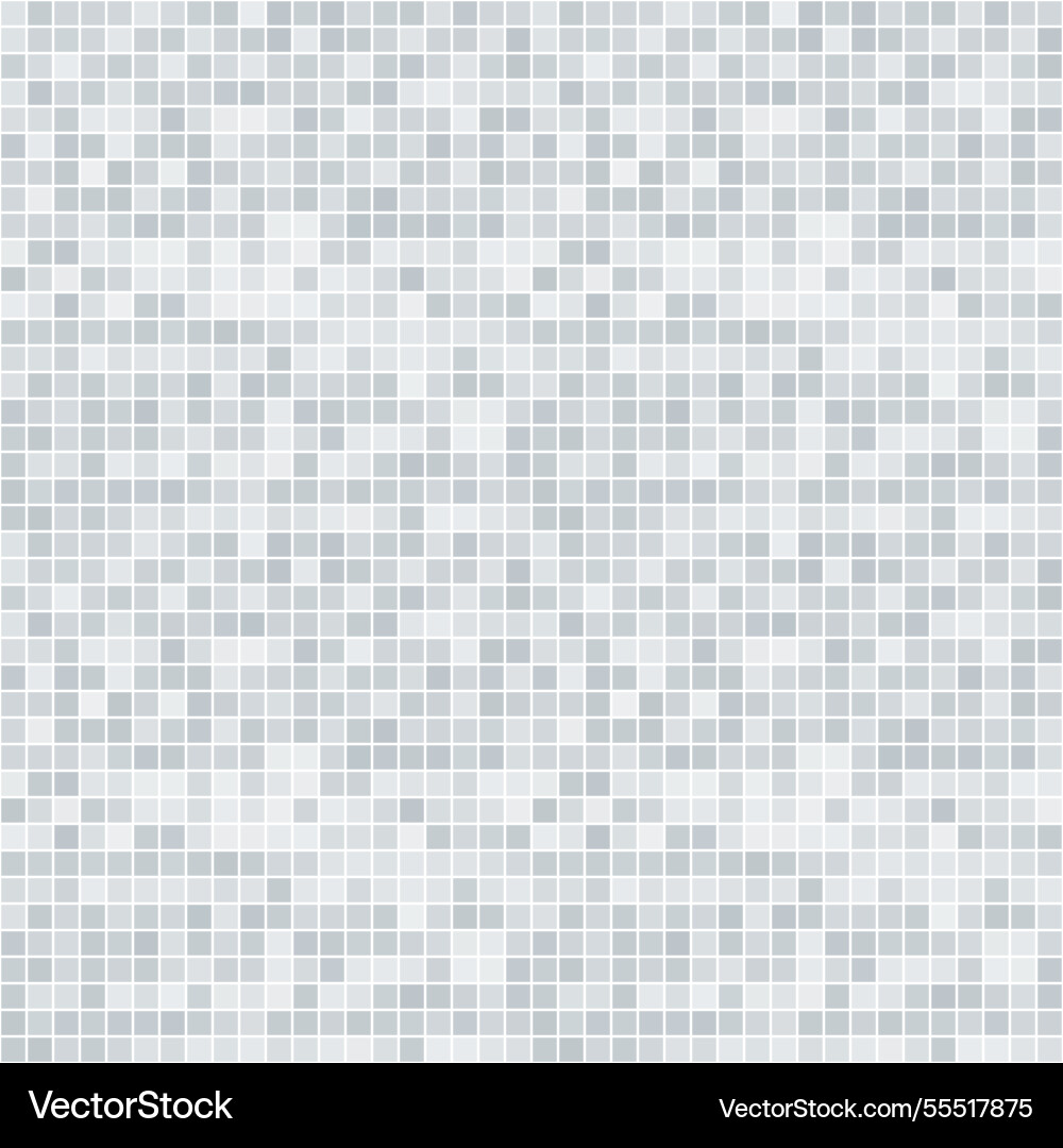 Abstract grayscale pixelated seamless pattern Vector Image