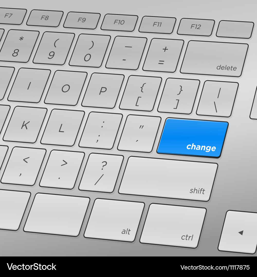 Change keyboard Royalty Free Vector Image - VectorStock