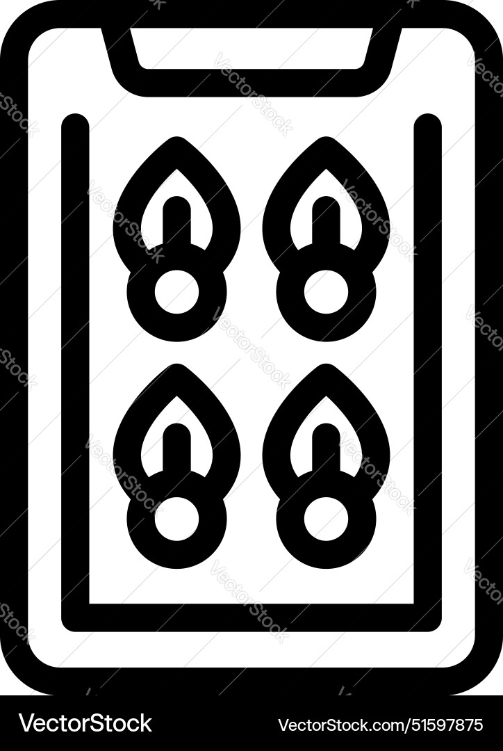 Smartphone showing footprint tracking app Vector Image