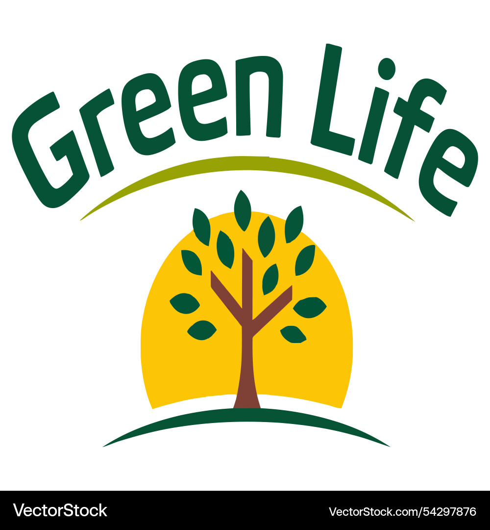 An authentic tree logo Royalty Free Vector Image