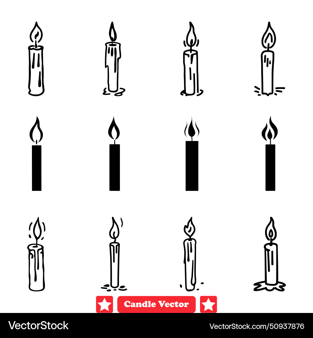 Enchanting candlelight magic intriguing Royalty Free Vector