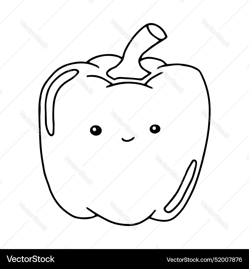 Outline contour doodle style hand drawn simple Vector Image