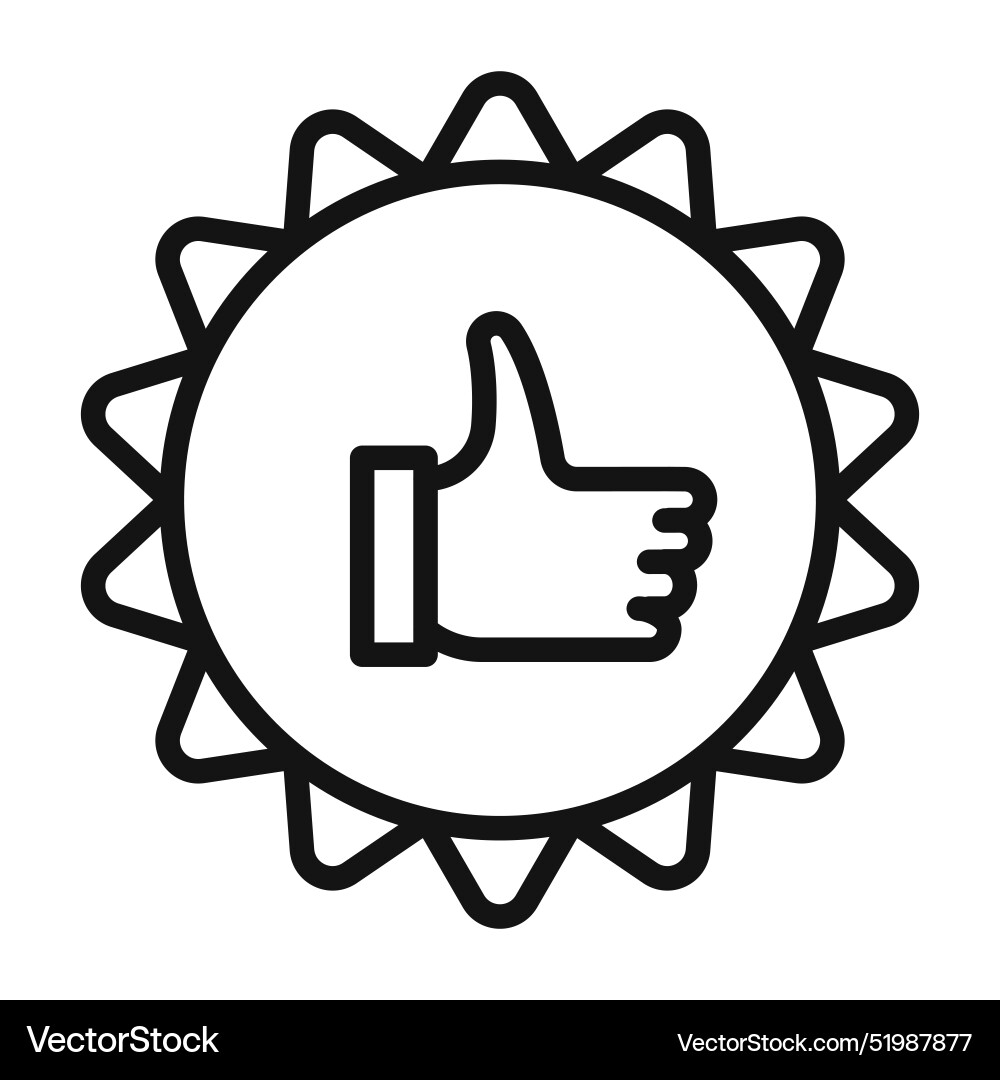 Best choice icon mark in filled style Royalty Free Vector