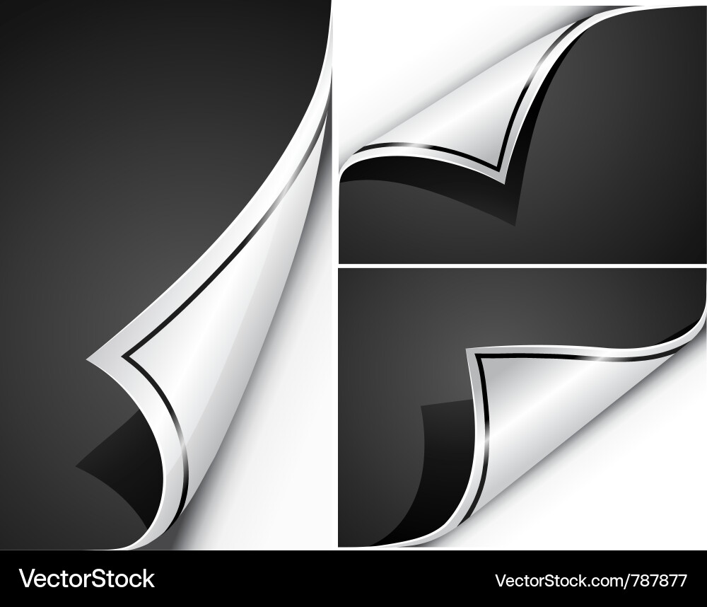 Page flip s Royalty Free Vector Image - VectorStock