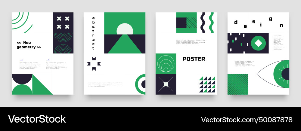 Geometric Color Blocks Royalty Free Vector Image