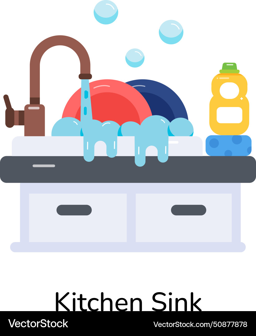 Kitchen sink Royalty Free Vector Image - VectorStock