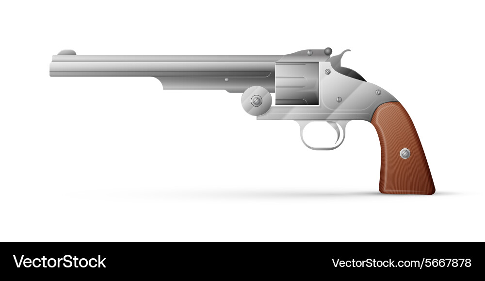 Revolver Royalty Free Vector Image - VectorStock