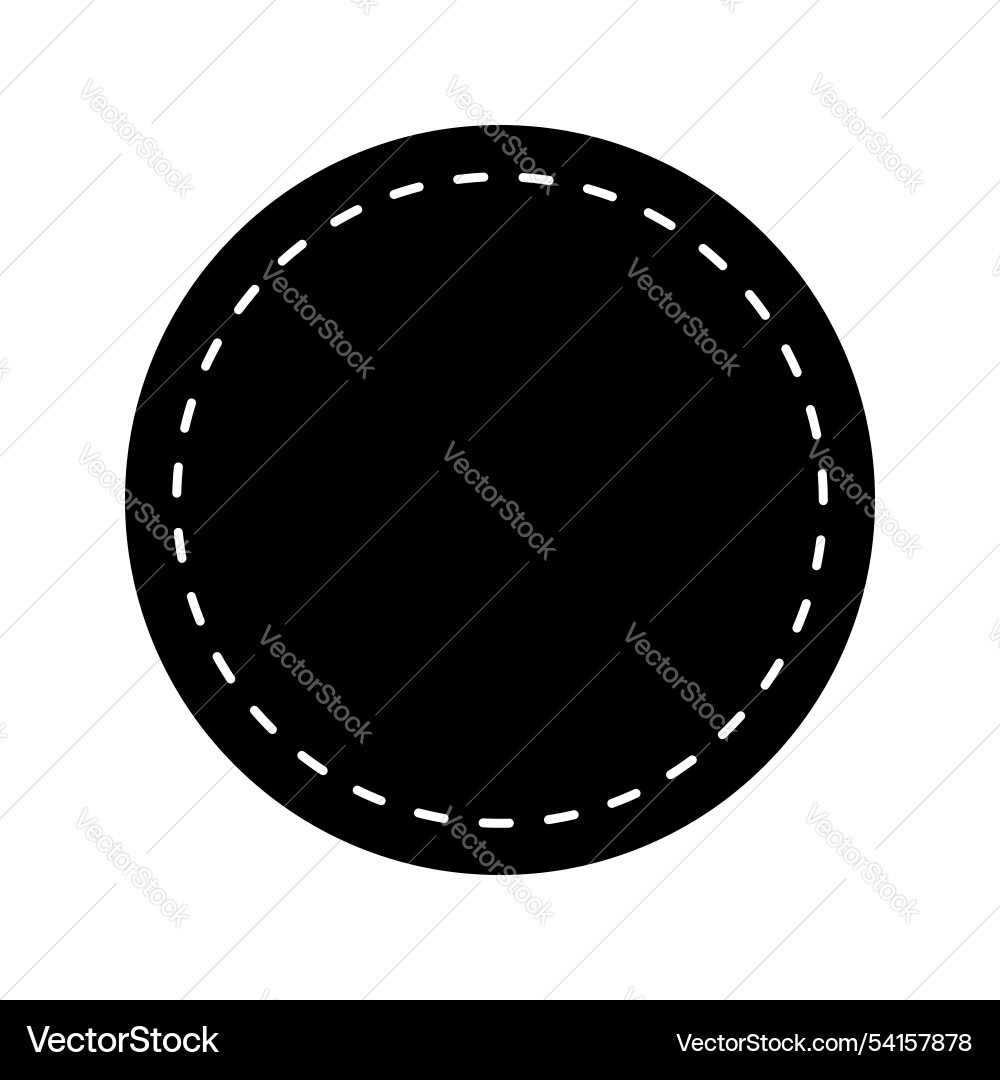 Round black tag patch price label promo code Vector Image