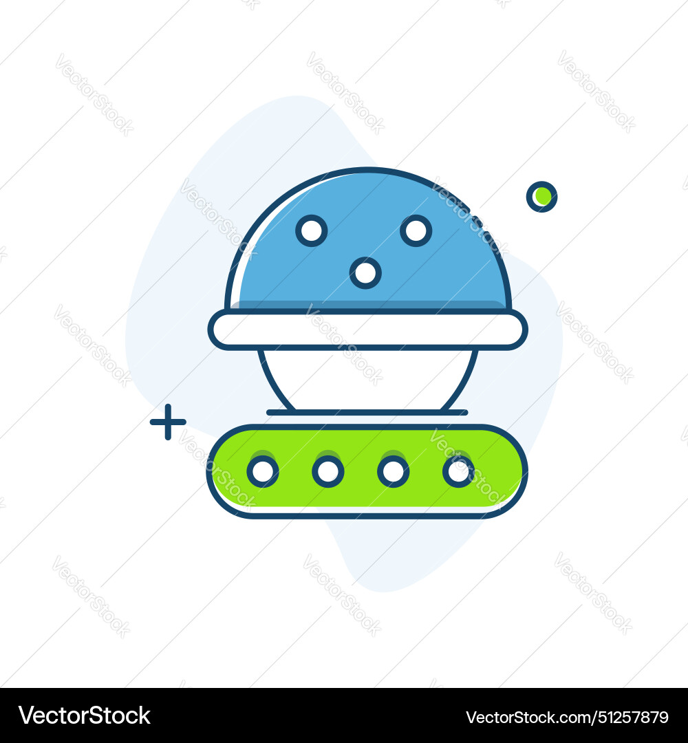 Robotics technology icon design Royalty Free Vector Image