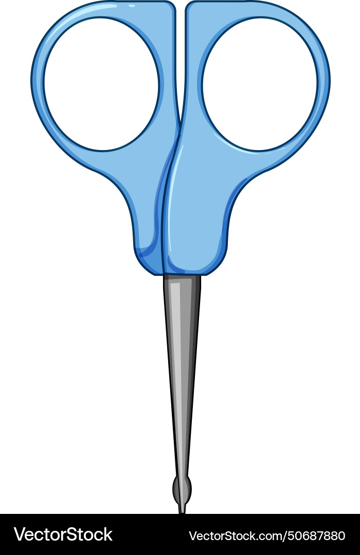 Hand kid scissors cartoon Royalty Free Vector Image