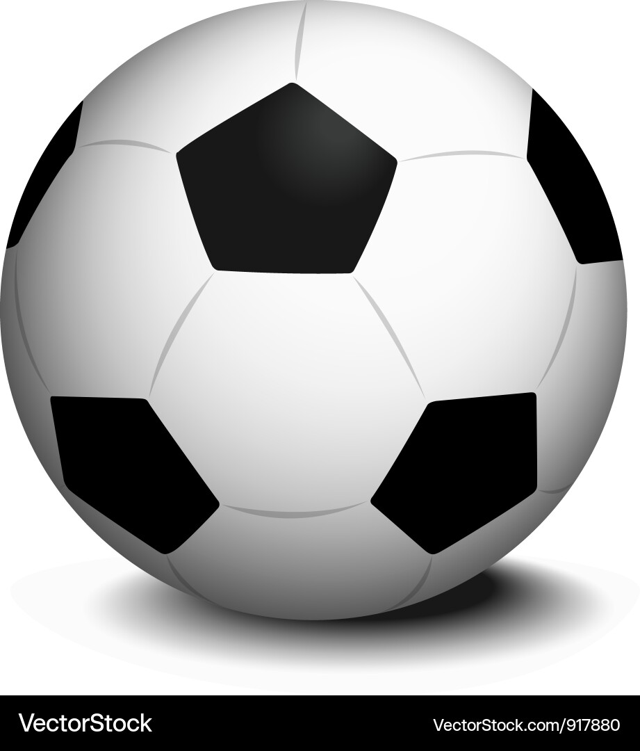 Isolated Soccer Ball Royalty Free Vector Image