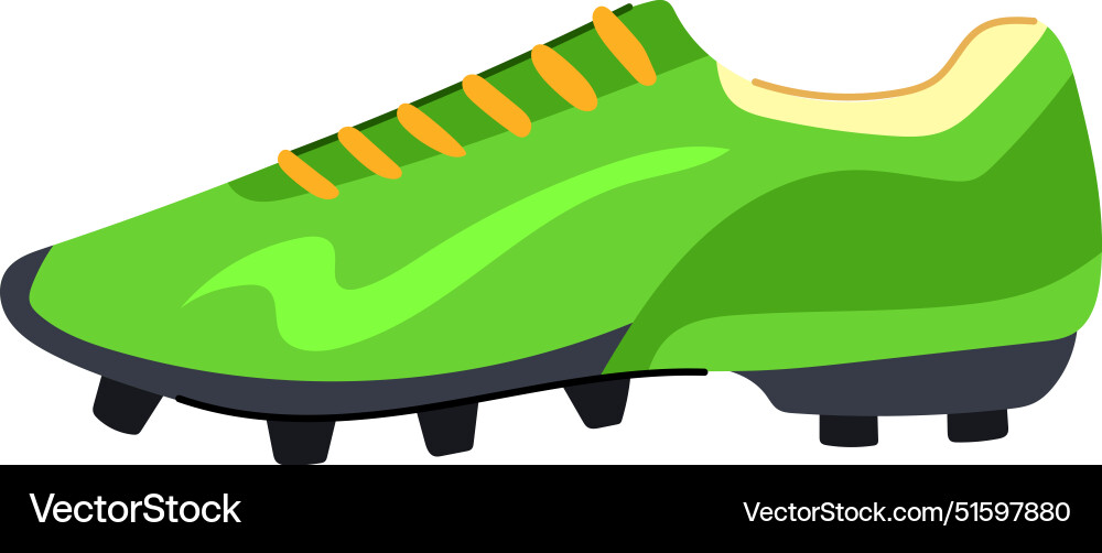 Kick soccer boots cartoon Royalty Free Vector Image