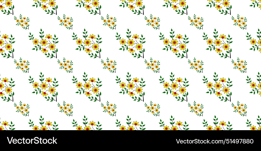 Pattern of sun flower bunch 70 Royalty Free Vector Image