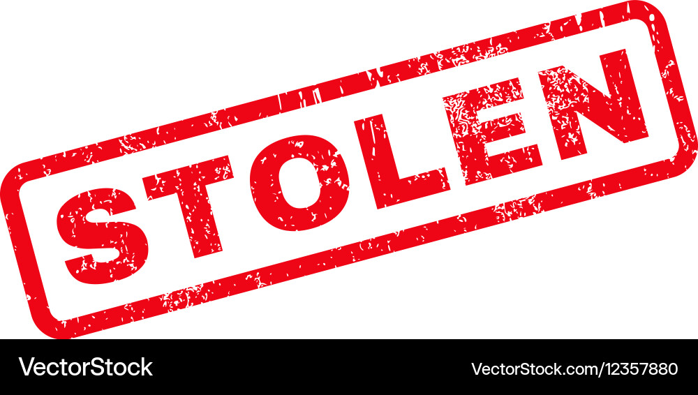 Stolen rubber stamp Royalty Free Vector Image - VectorStock
