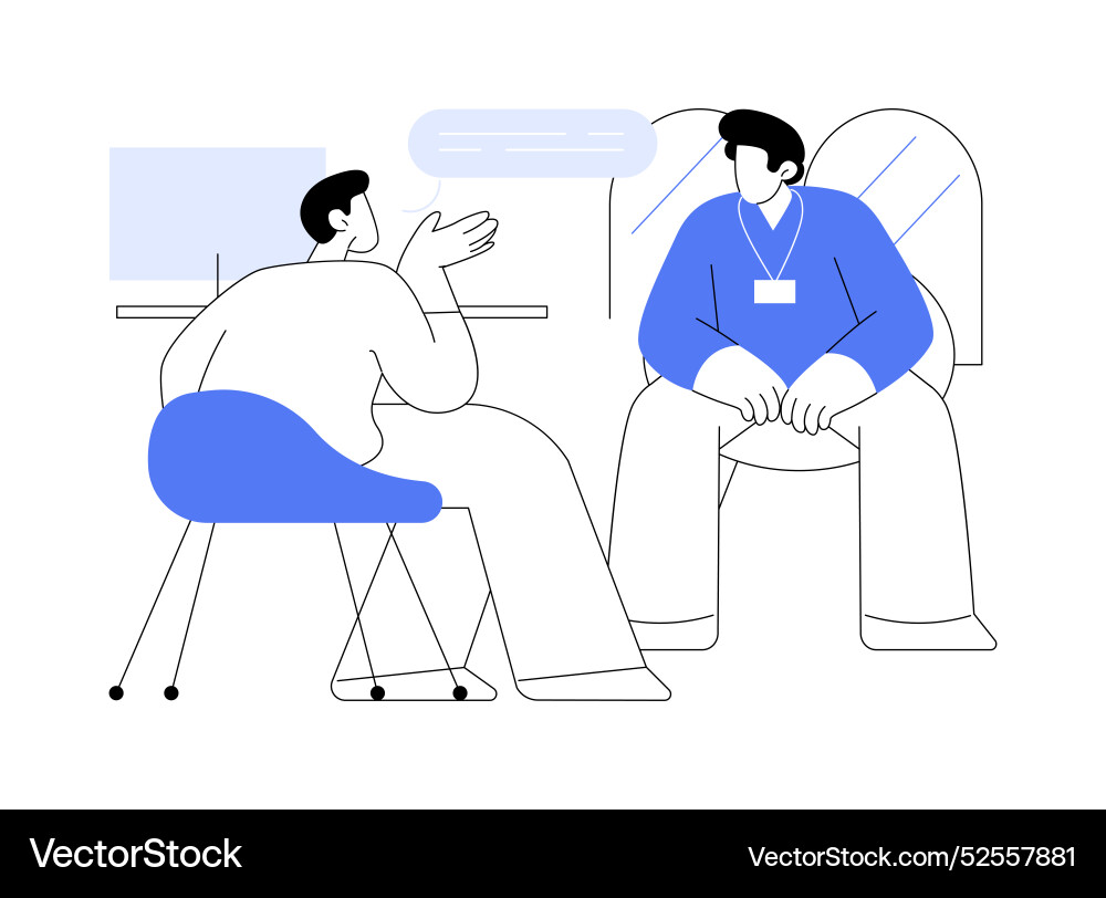 Campus councillor isolated cartoon Royalty Free Vector Image