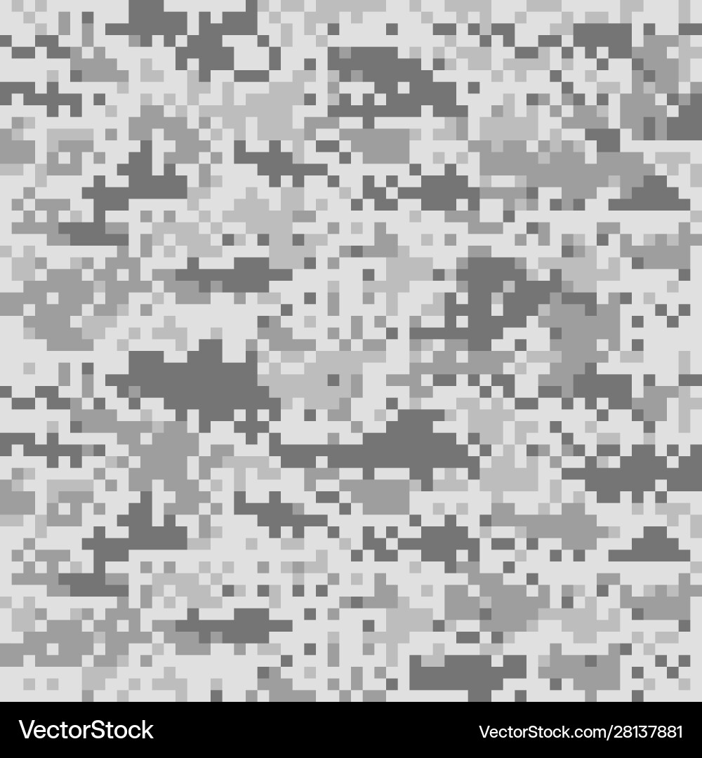 Digital camouflage pattern seamless camo texture Vector Image