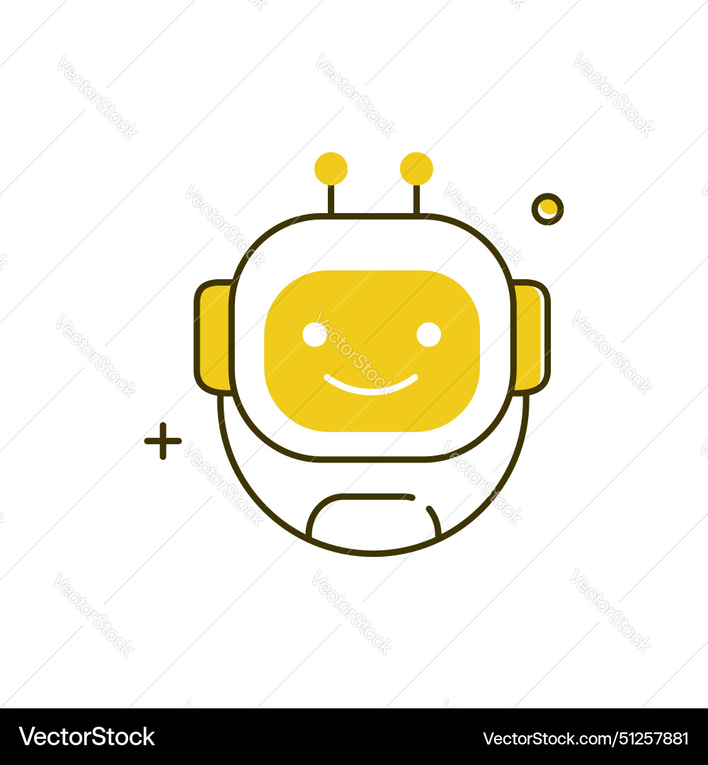 Robotics technology icon design Royalty Free Vector Image