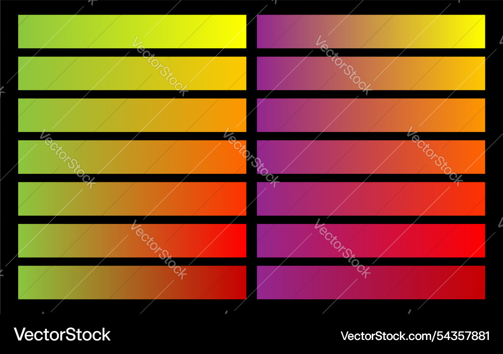 Trend color palette guide template fit Royalty Free Vector
