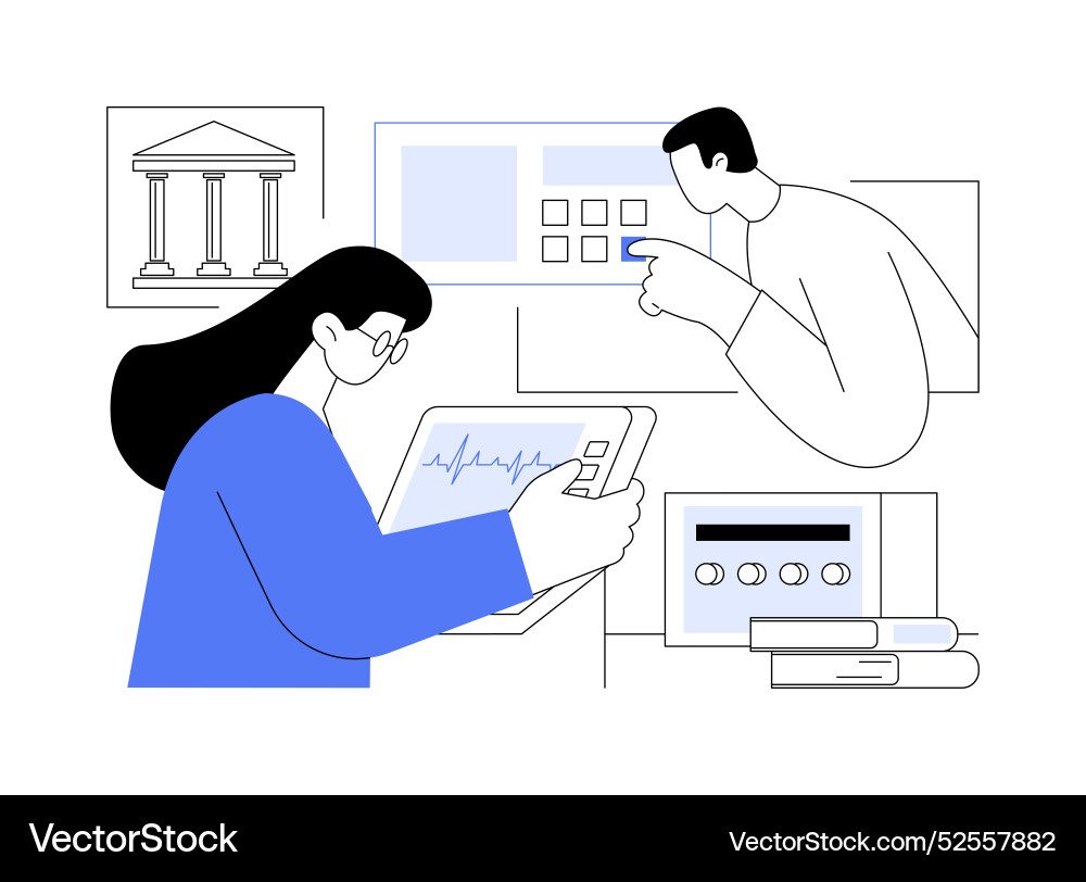 Biomedical equipment technology isolated cartoon Vector Image
