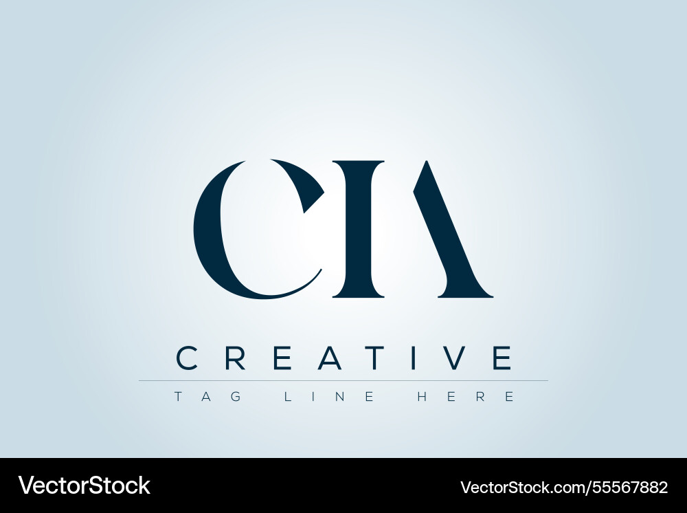 Cia abstract letter logo Royalty Free Vector Image