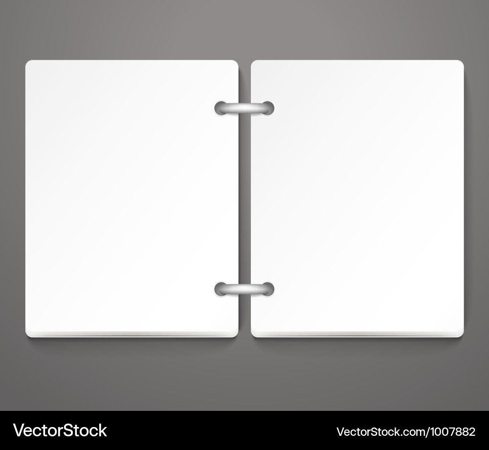 Open Diary Page Royalty Free Vector Image - VectorStock