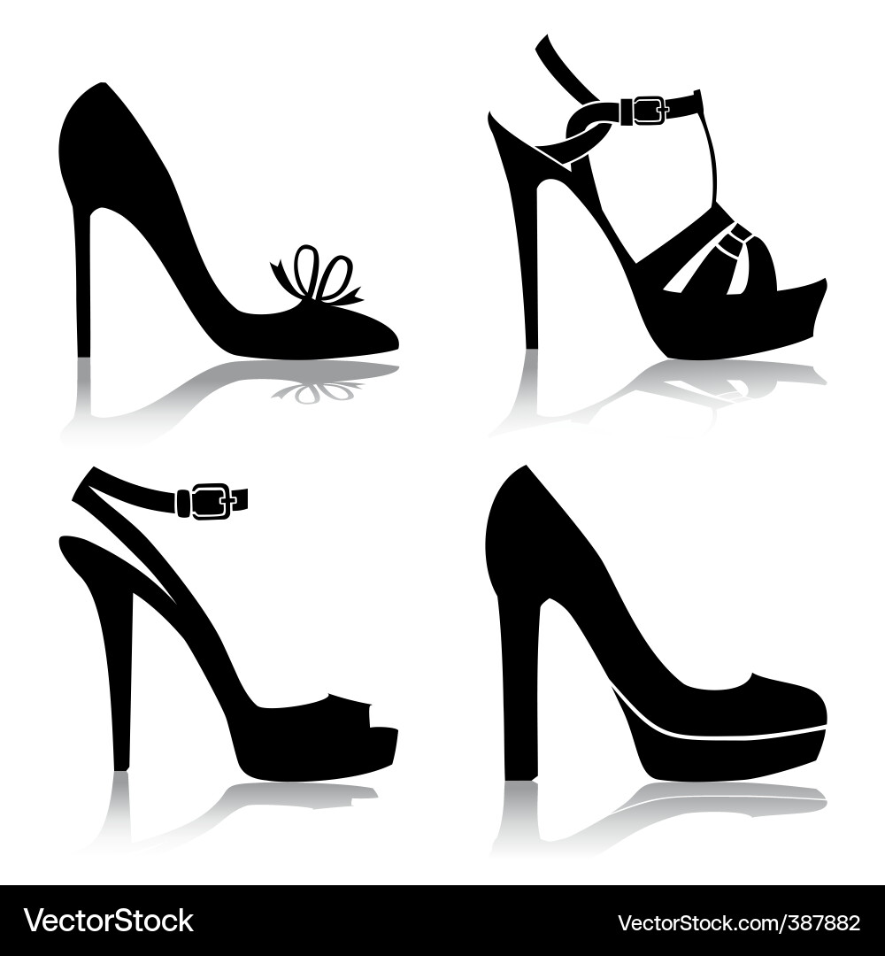 Shoes collection Royalty Free Vector Image - VectorStock